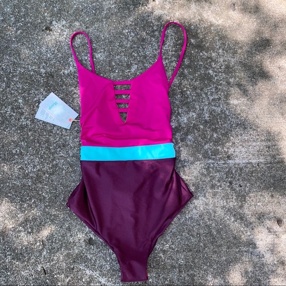 Maaji | Swim | Maaji Evergreen Colorblock Onepiece Swimsuit | Poshmark